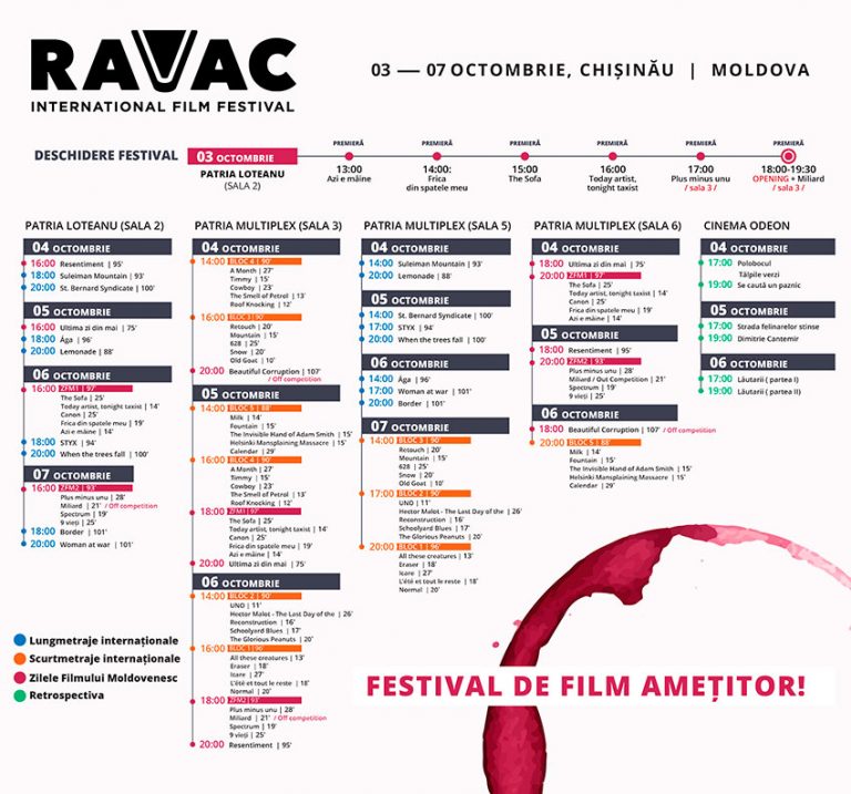 RAVAC International Film Festival organizat în premieră la Chișinău ...