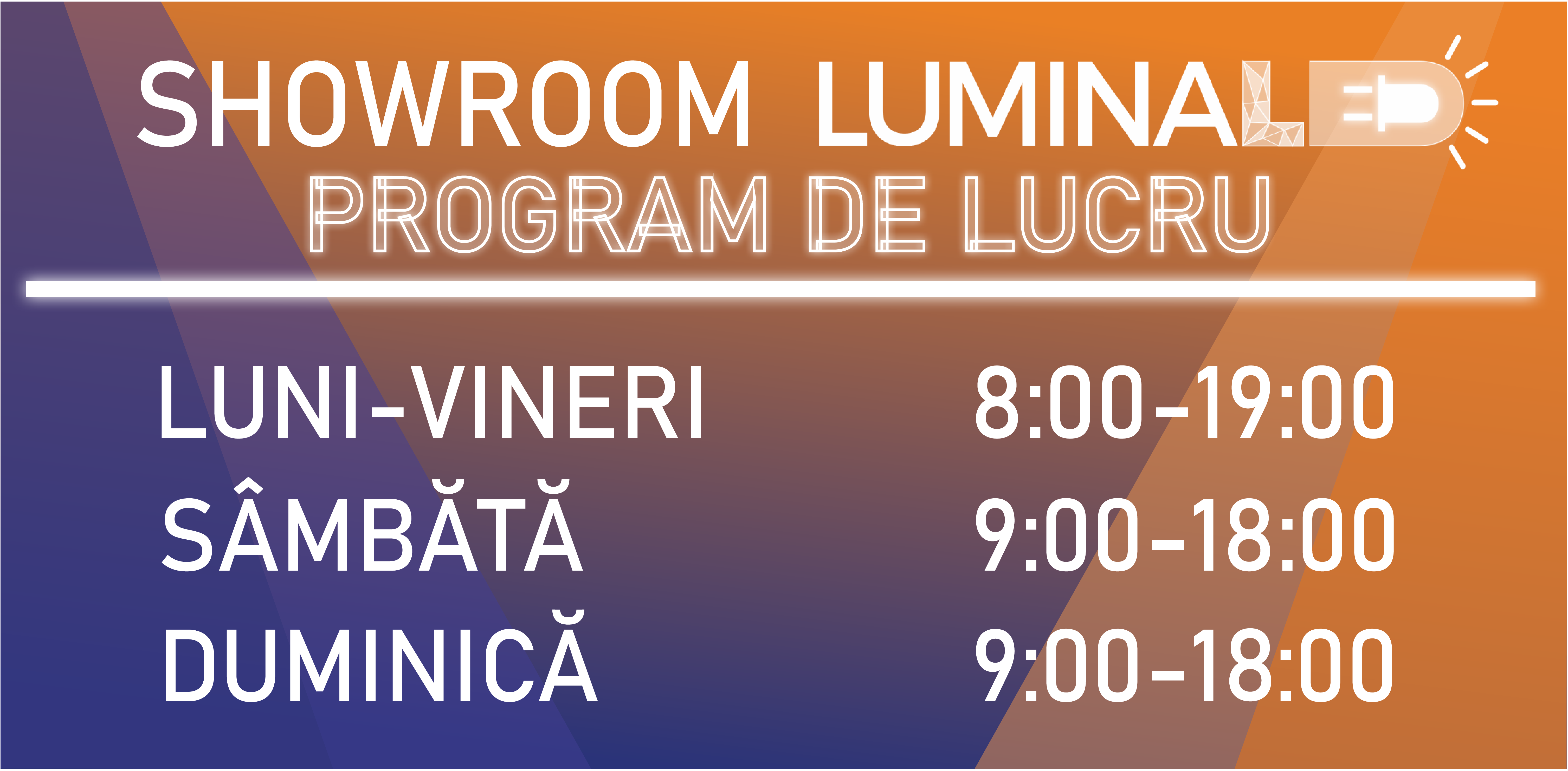 PROGRAM DE LUCRU - Locals